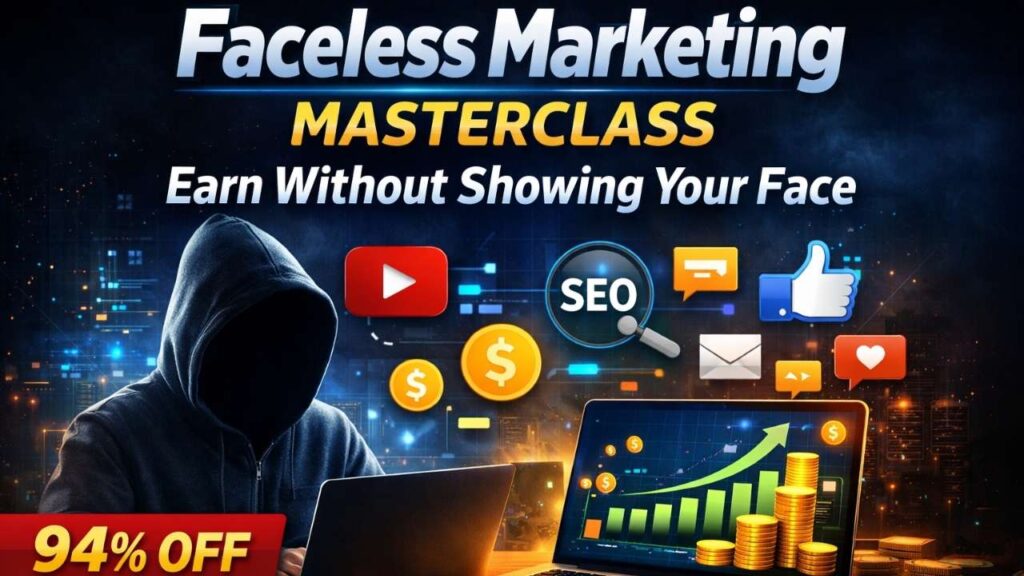 Faceless Marketing Masterclass review: Best Passive Income Course